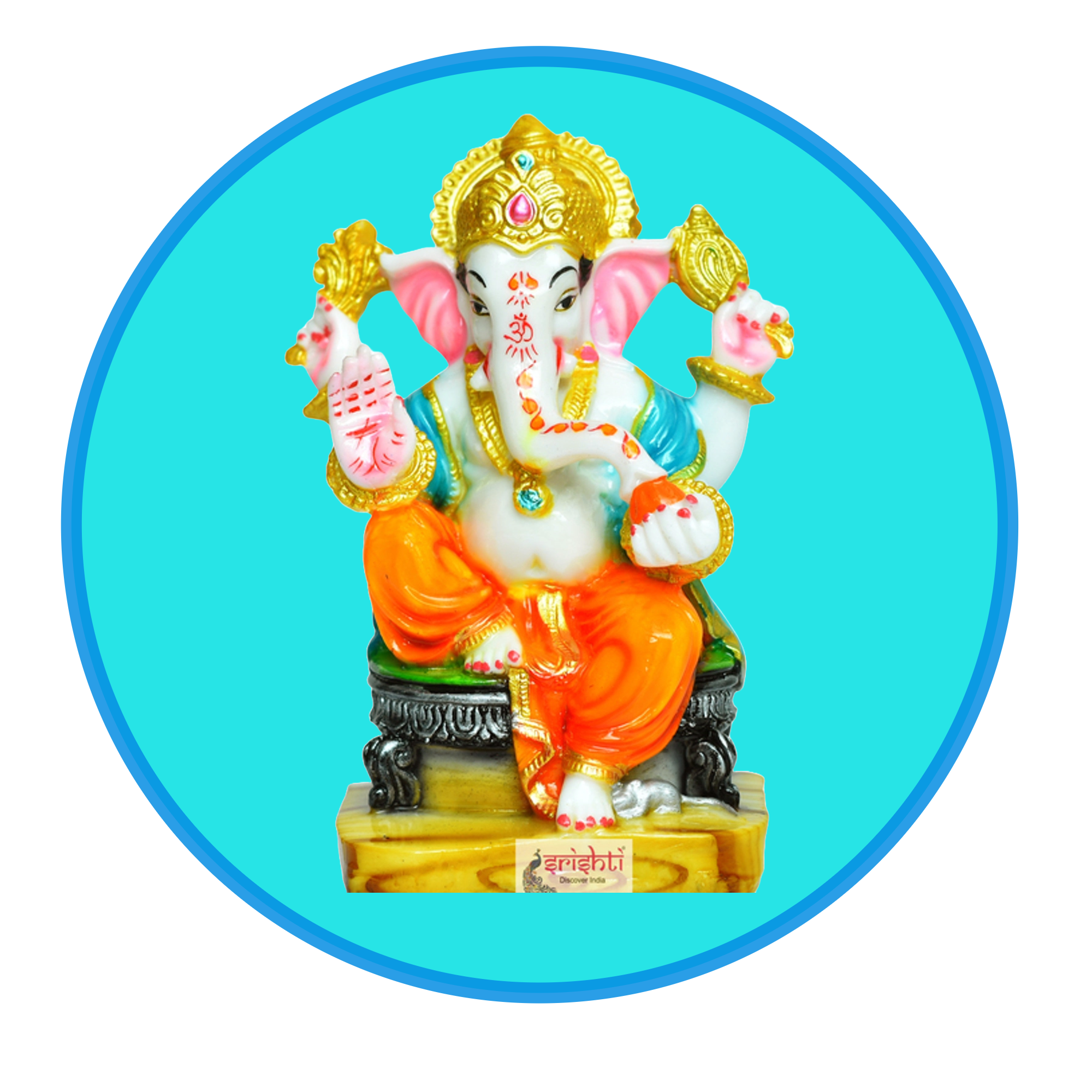 Marble Ganesha Idol – Srishti
