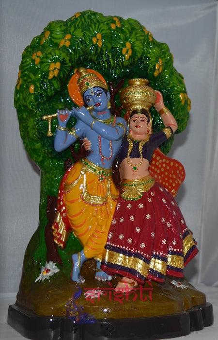 Radha Krishnar With Tree-12 Inches – Srishti